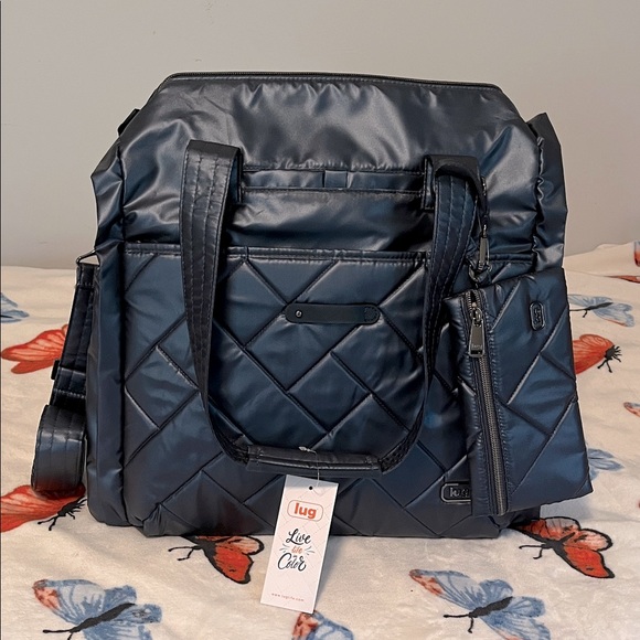 lug | Bags | Nwt Lug Saunter Quilted Weekender Bag And Travel Pouch In ...